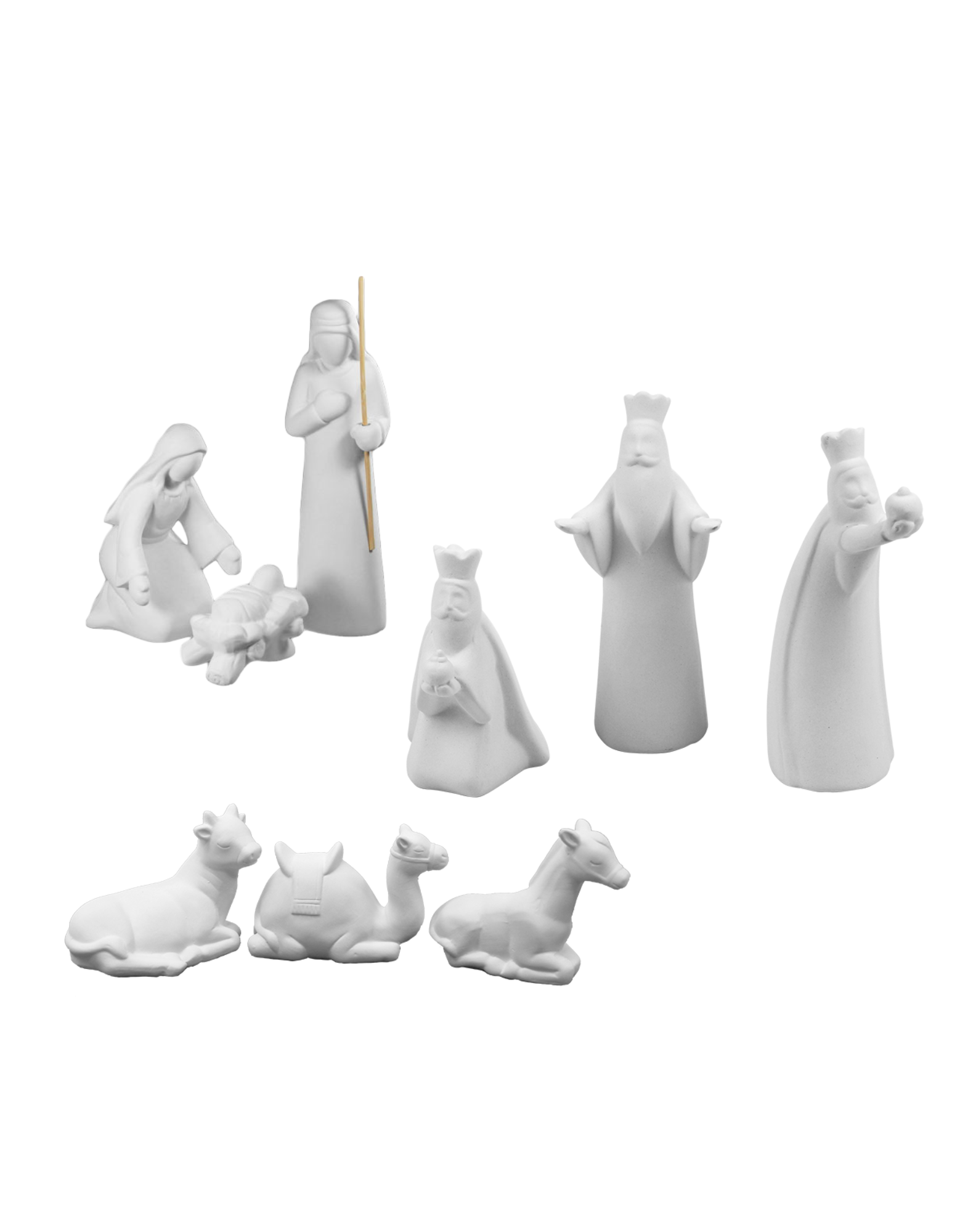 9 Piece Nativity Ceramic – Sunshine and Pixie Dust